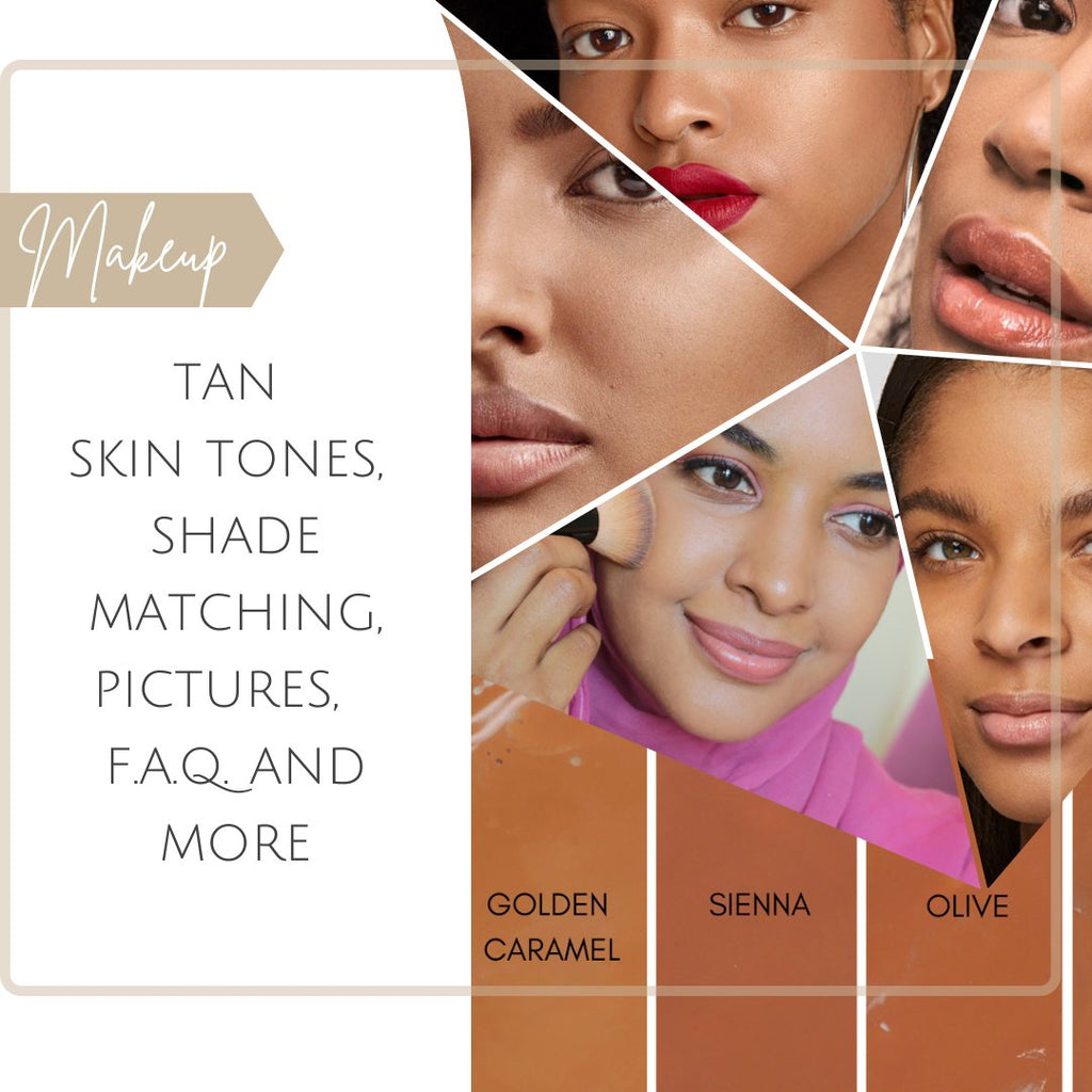 Tan Skin tones - Shades, pics and more! – Claudia Nour Cosmetics