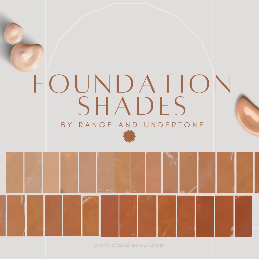 All Mineral Skin Tint Shades by range and undertone – Claudia Nour ...