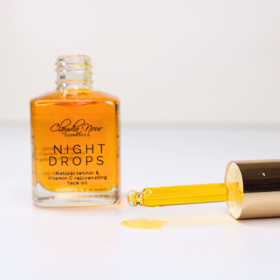 Night Drops - Natural retinol & Vitamin C rejuvenating face oil ...