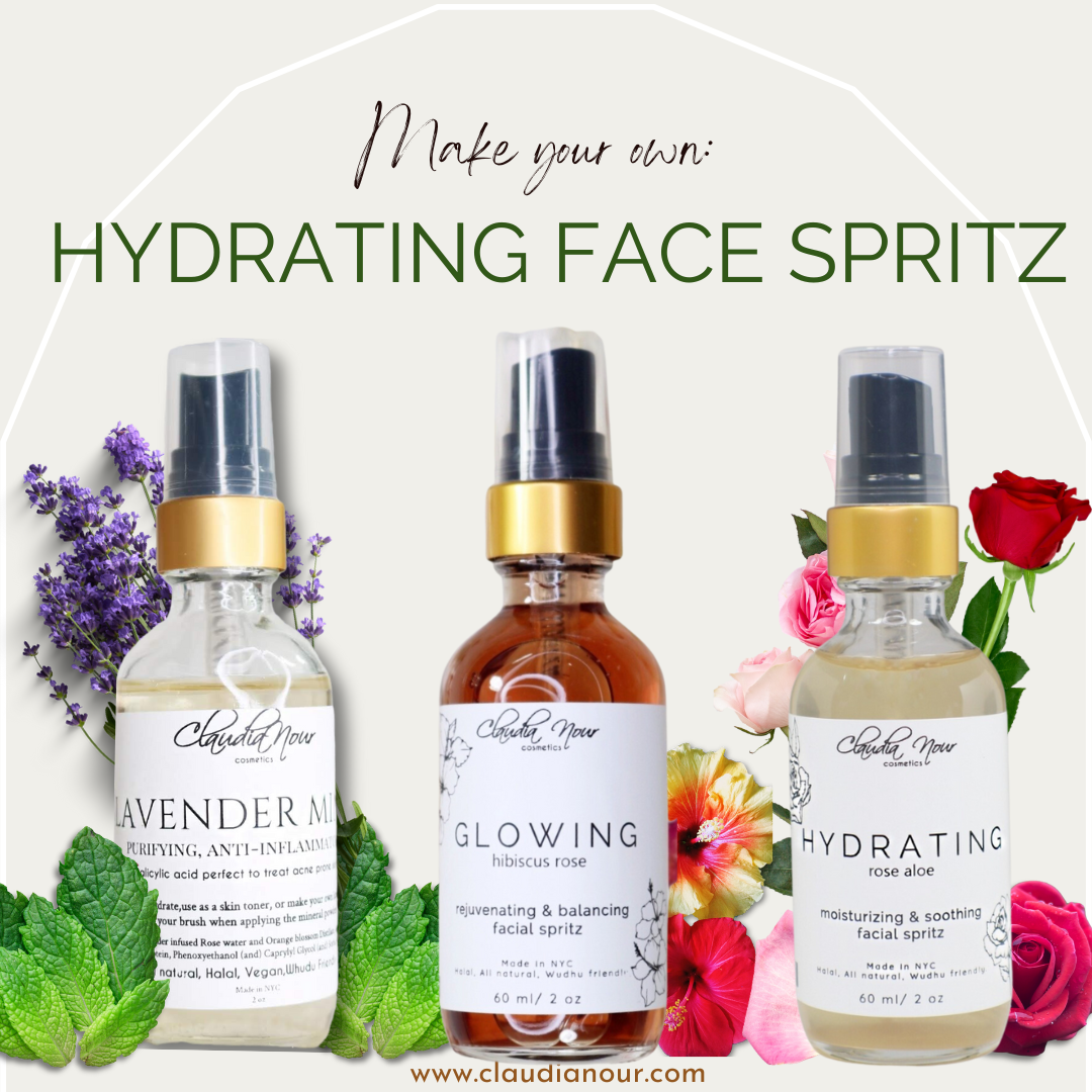 Make a Hydrating Facial Spritz - Class – Claudia Nour Cosmetics