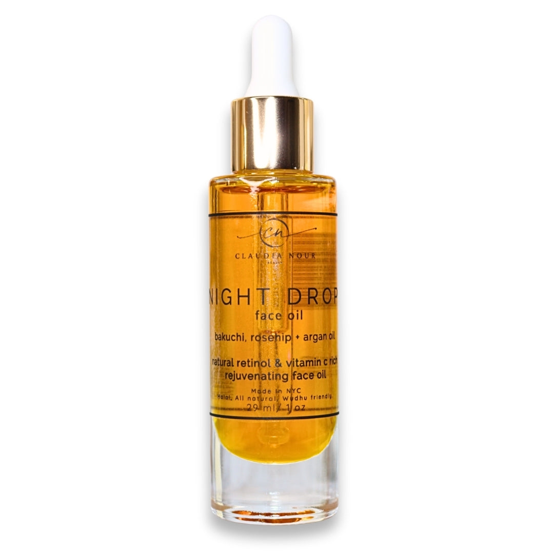Night Drops - Natural retinol & Vitamin C rejuvenating face oil ...