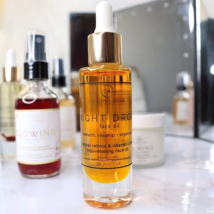 Night Drops - Natural retinol & Vitamin C rejuvenating face oil ...
